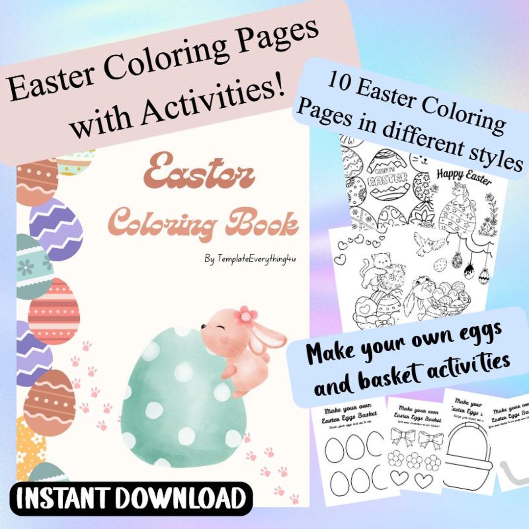 Easter Coloring Pages for Kids | Easter Coloring Activities | Fun ...