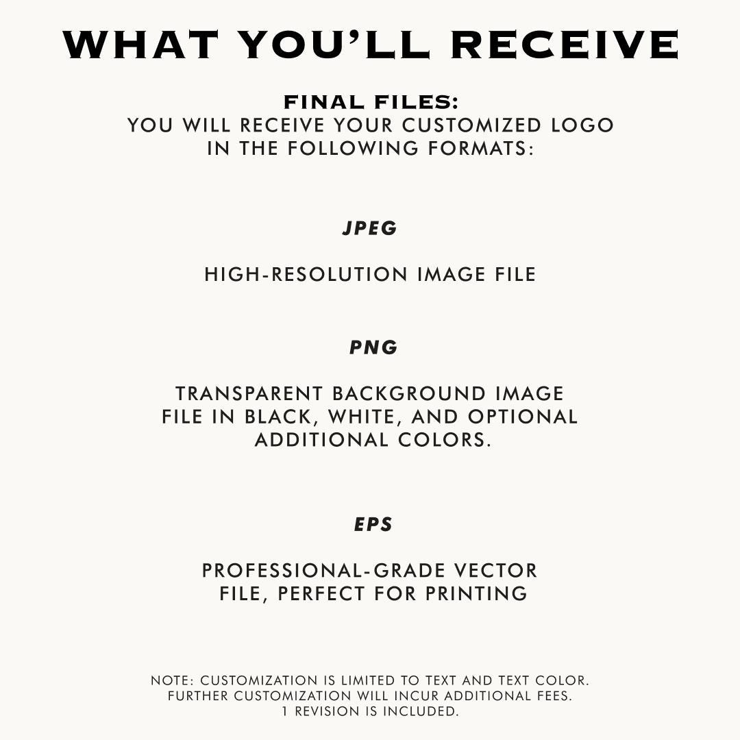Premade Logo | Text Logo | Modern Logo | Minimal Logo | Simple Logo ...