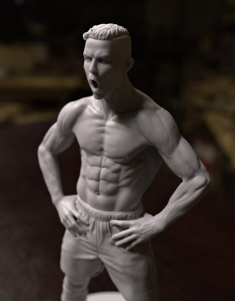 Cristiano Ronaldo 3D Model Ronaldo STL File , Football 3D Model ...