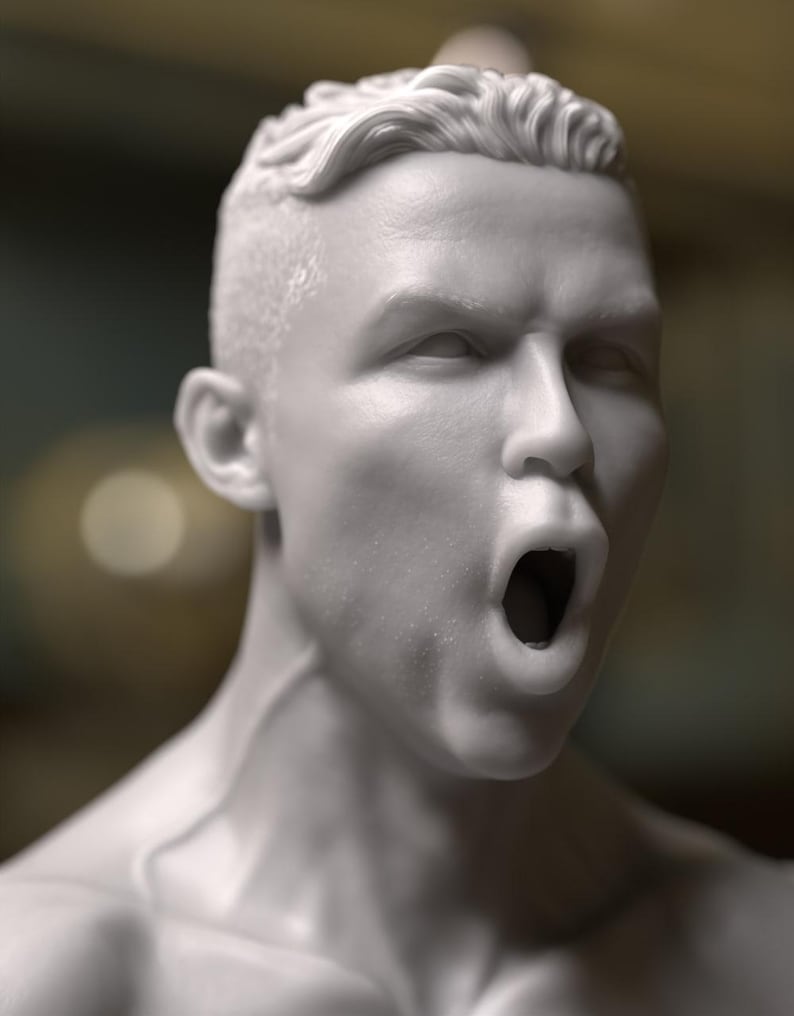 Cristiano Ronaldo 3D Model : Ronaldo STL File , Football 3D Model , Football Players Stl File ...