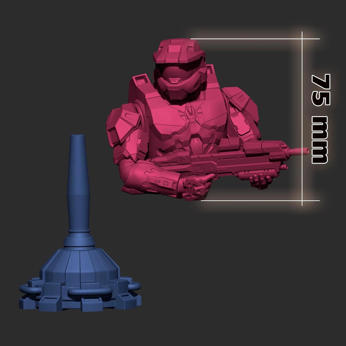 Master Chief Stl,video Game Character, Miniature Stl, Game Stl - Etsy