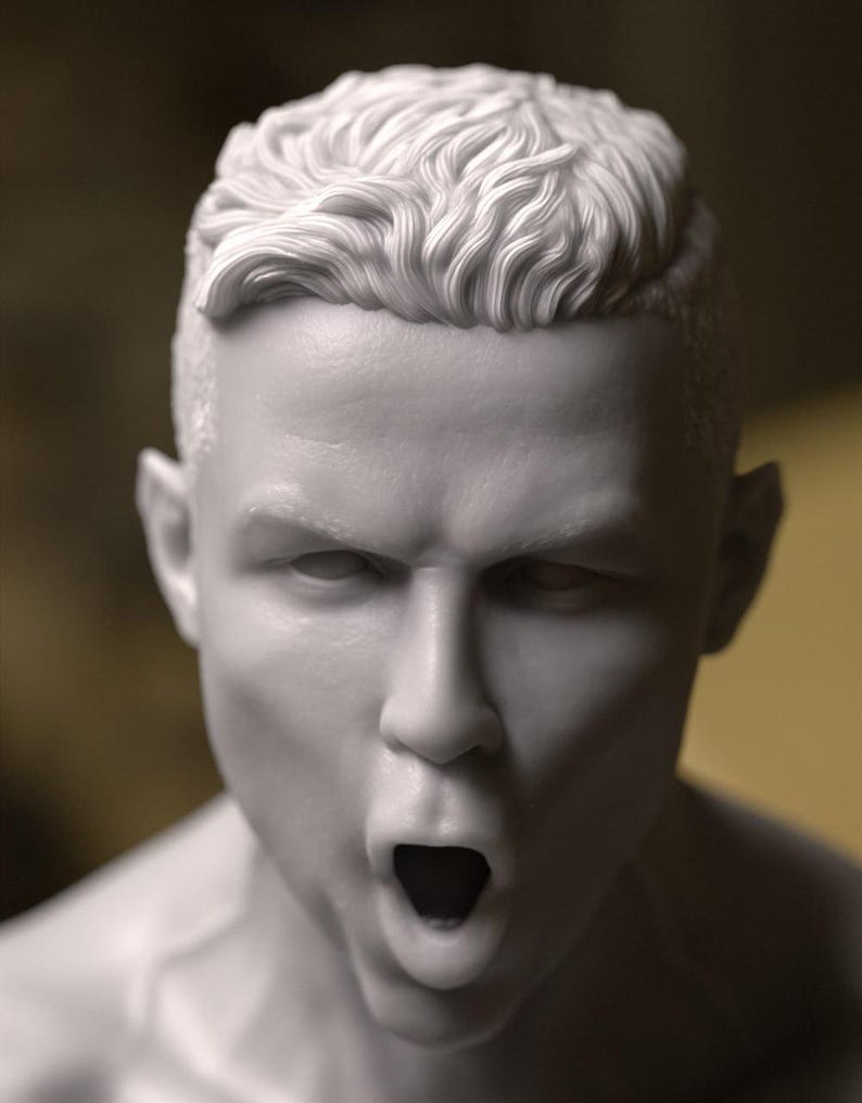 Cristiano Ronaldo 3D Model : Ronaldo STL File , Football 3D Model ...