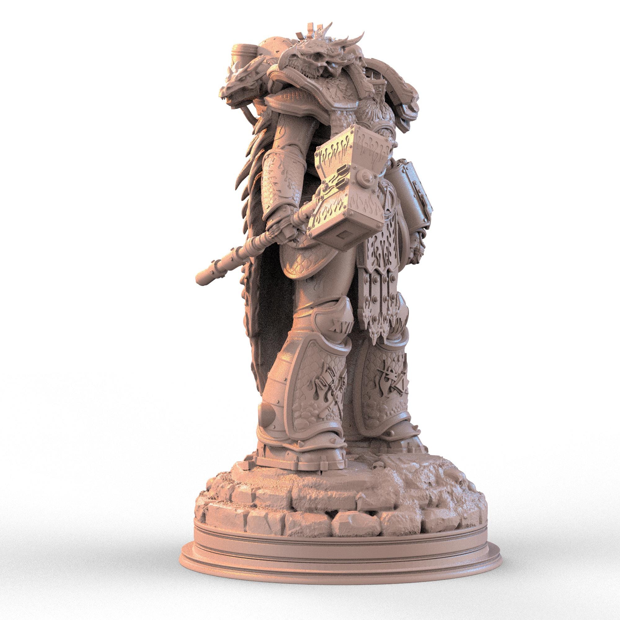 Vulkan Warior , Miniature Stl, Game Stl - Etsy