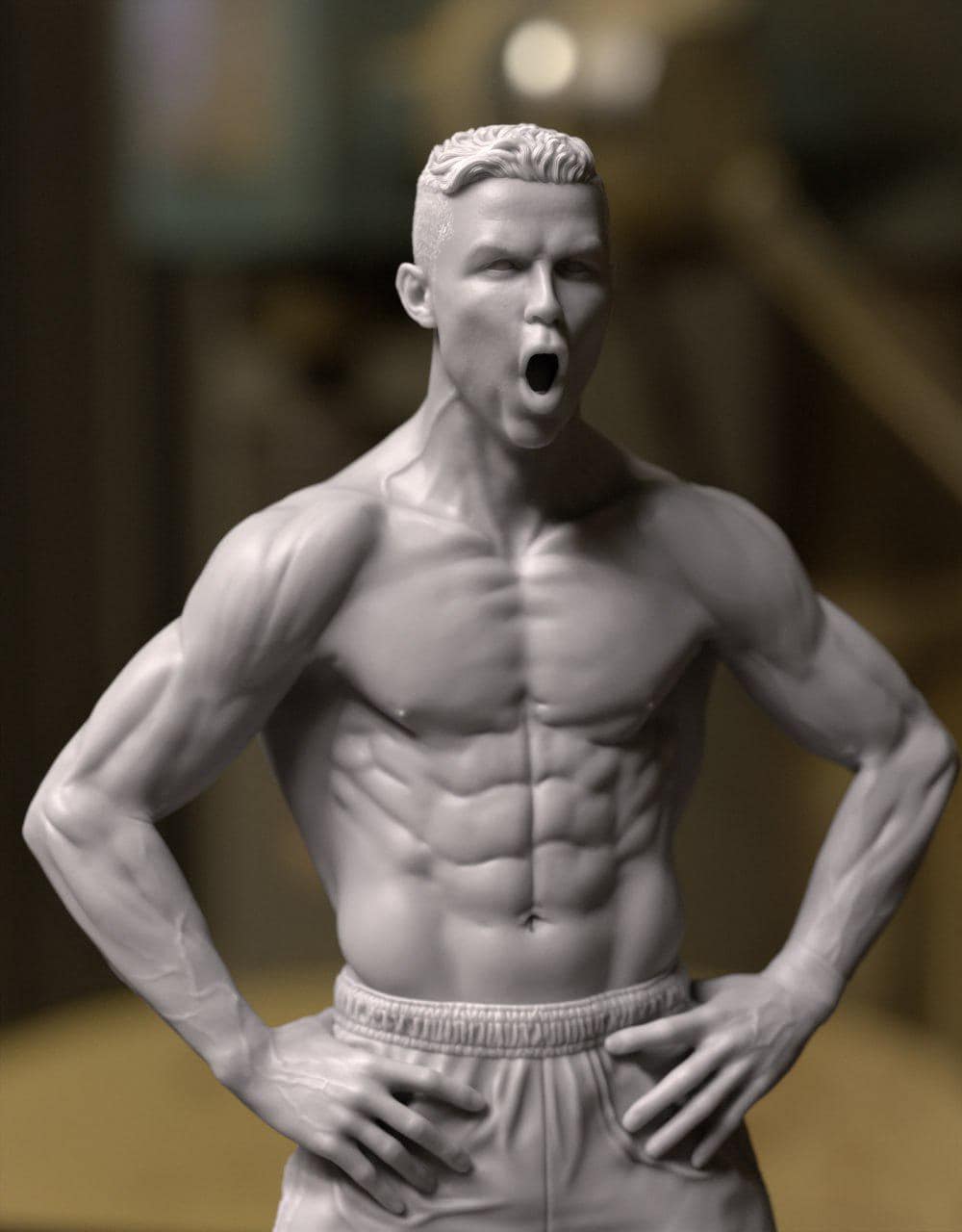 Cristiano Ronaldo 3D Model Ronaldo STL File , Football 3D Model ...