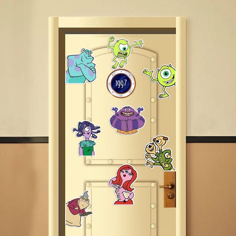 Monsters Inc-disney Inspired Cruise Door Magnets/boo,sullivan, Mike ...