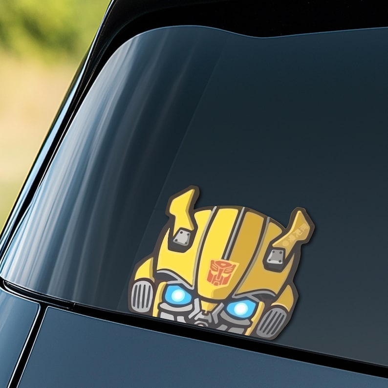 Transformers Peeker Peeking Car Window Decals - Bumper Waterproof ...