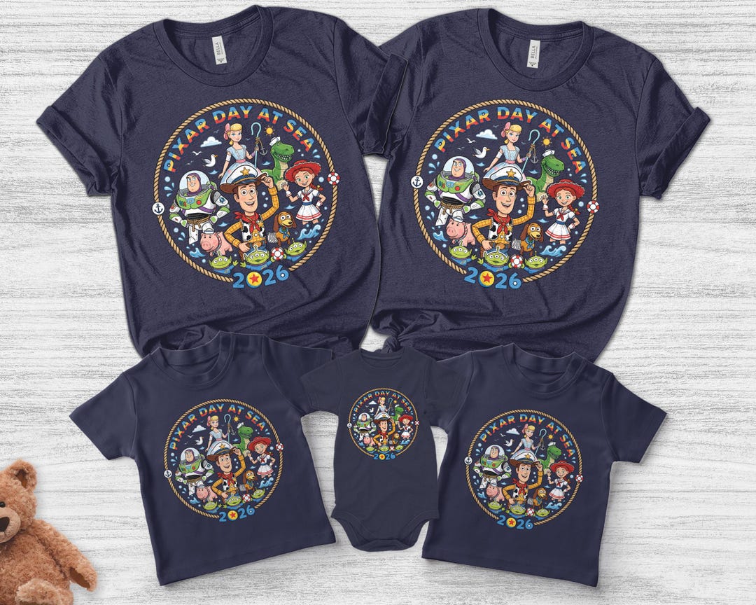 Pixar Day at Sea Disney Cruise Line 2026 Shirt, Toy Story Monster Inc ...
