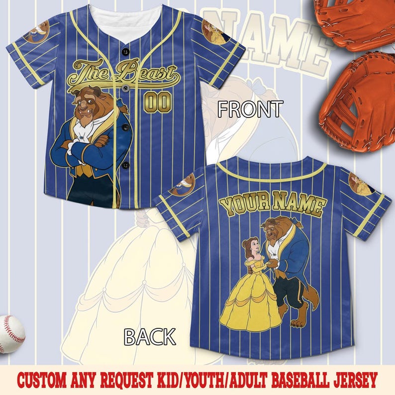 Custom Princess Belle and Beast Matching Oufit, Custom Disneyland ...