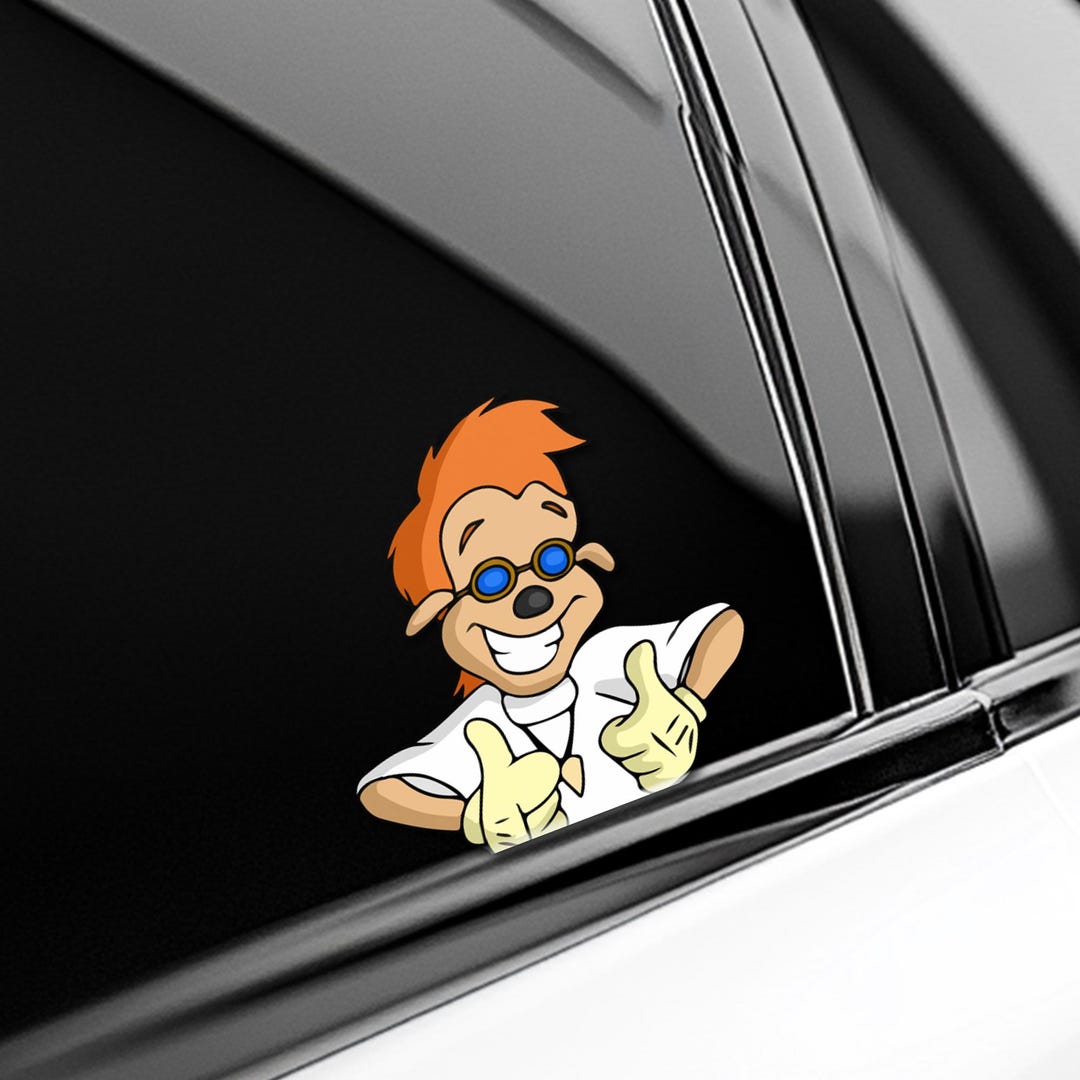 The Goofy Movie Peeker Stickers - Peeking Car Window Decals - Bumper ...