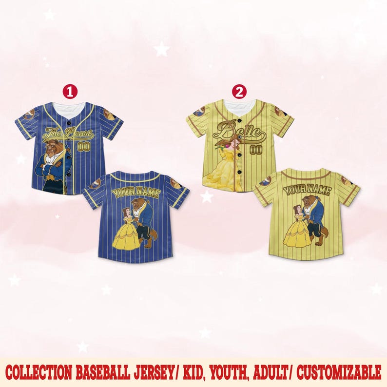 Custom Princess Belle and Beast Matching Oufit, Custom Disneyland ...