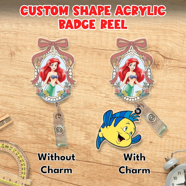 Beauty and the Beast Badge Reel, Belle and Beast ID Holder, Cute Disney ...