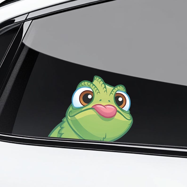 Pascal Pixar and Frozen Bruni Sticker Peeker Sticker,funny Tangled ...