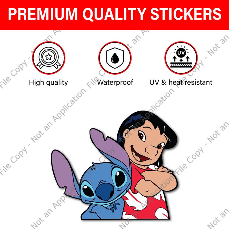 Lilo and Stitch Peeker Peeking Car Window Decals - Funny Bumper ...