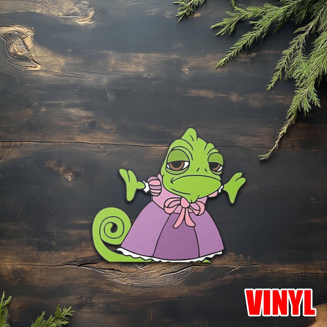 Pascal Rapunzel Peeker Sticker – Rapunzel Peeking Pascal Car & Laptop ...