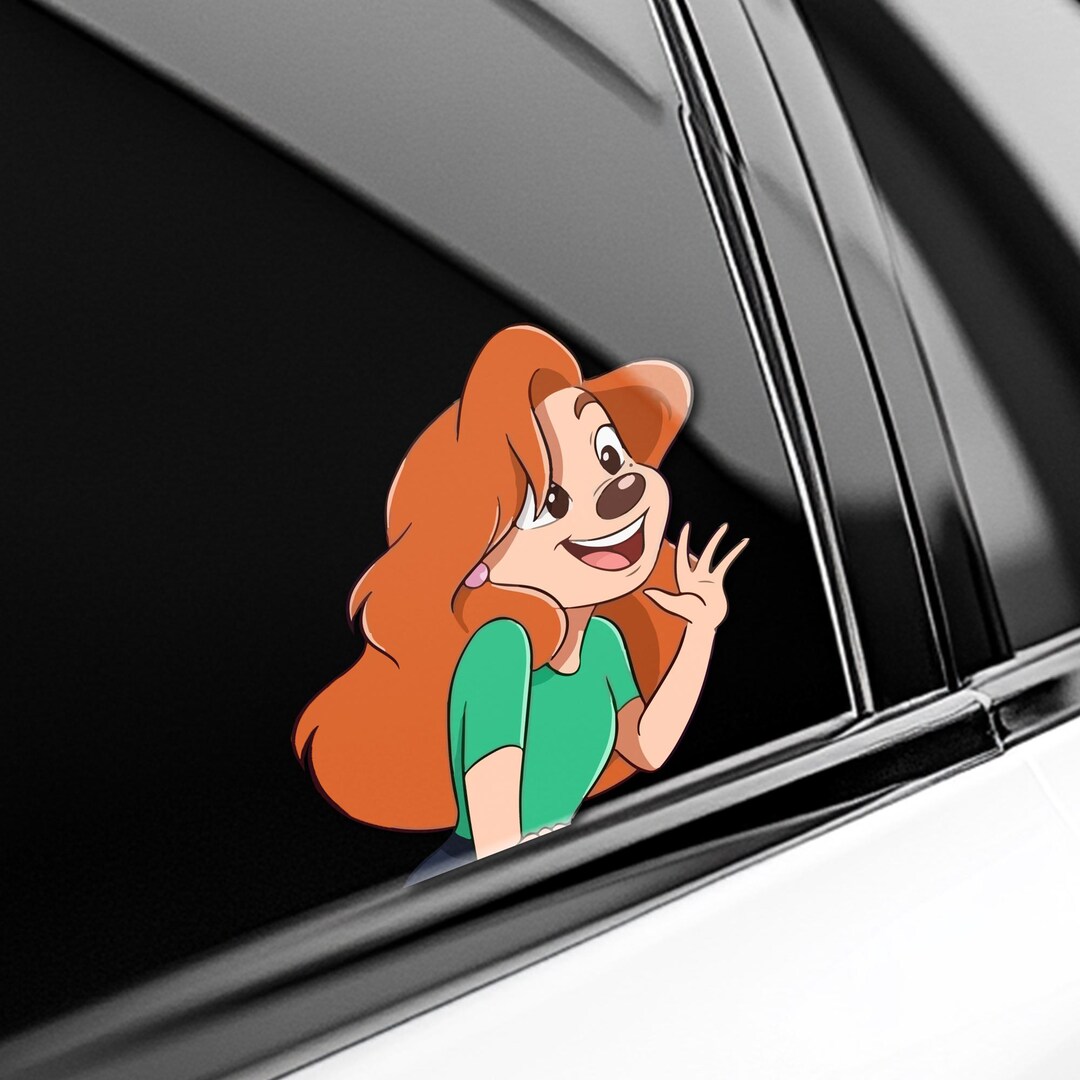 The Goofy Movie Peeker Stickers - Peeking Car Window Decals - Bumper ...