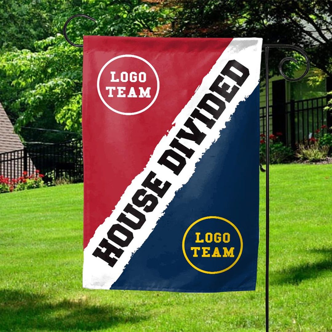 Custom House Divided House Flag/custom Flag/house Divided Flag/flag ...