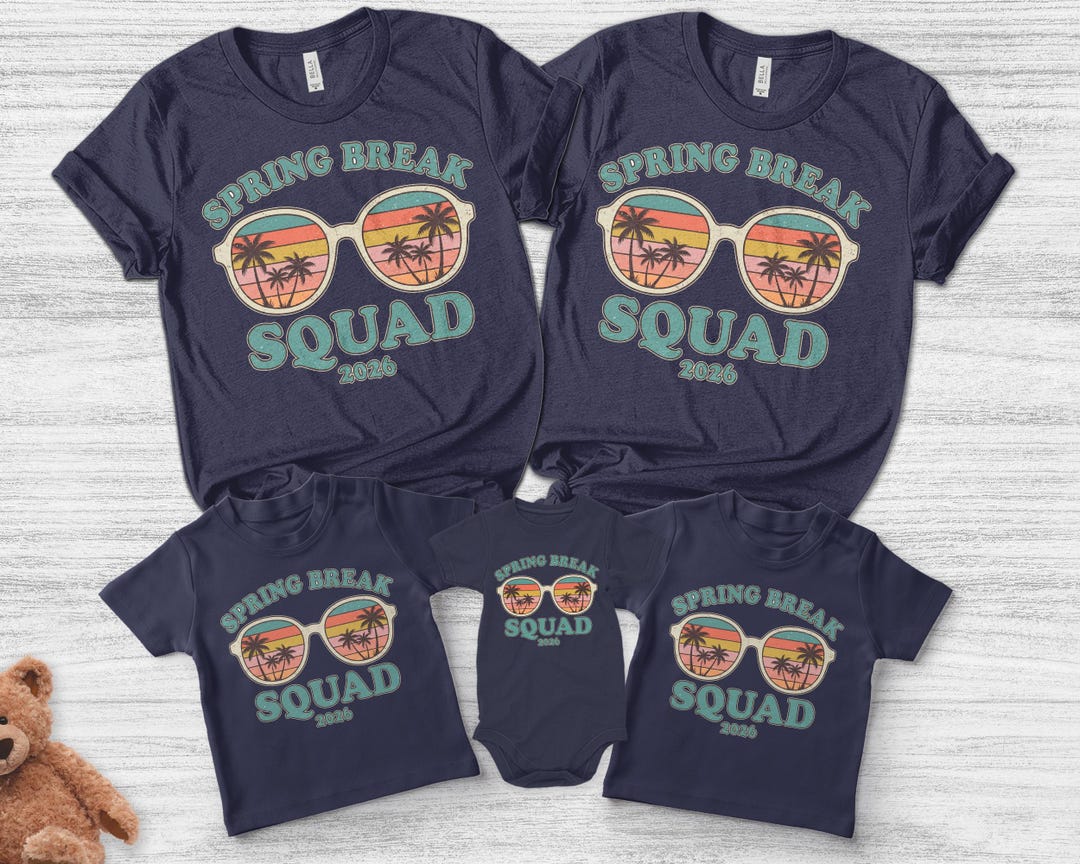 Spring Break Shirts 2026, Group Vacation Shirts, Friends Trip Tee ...
