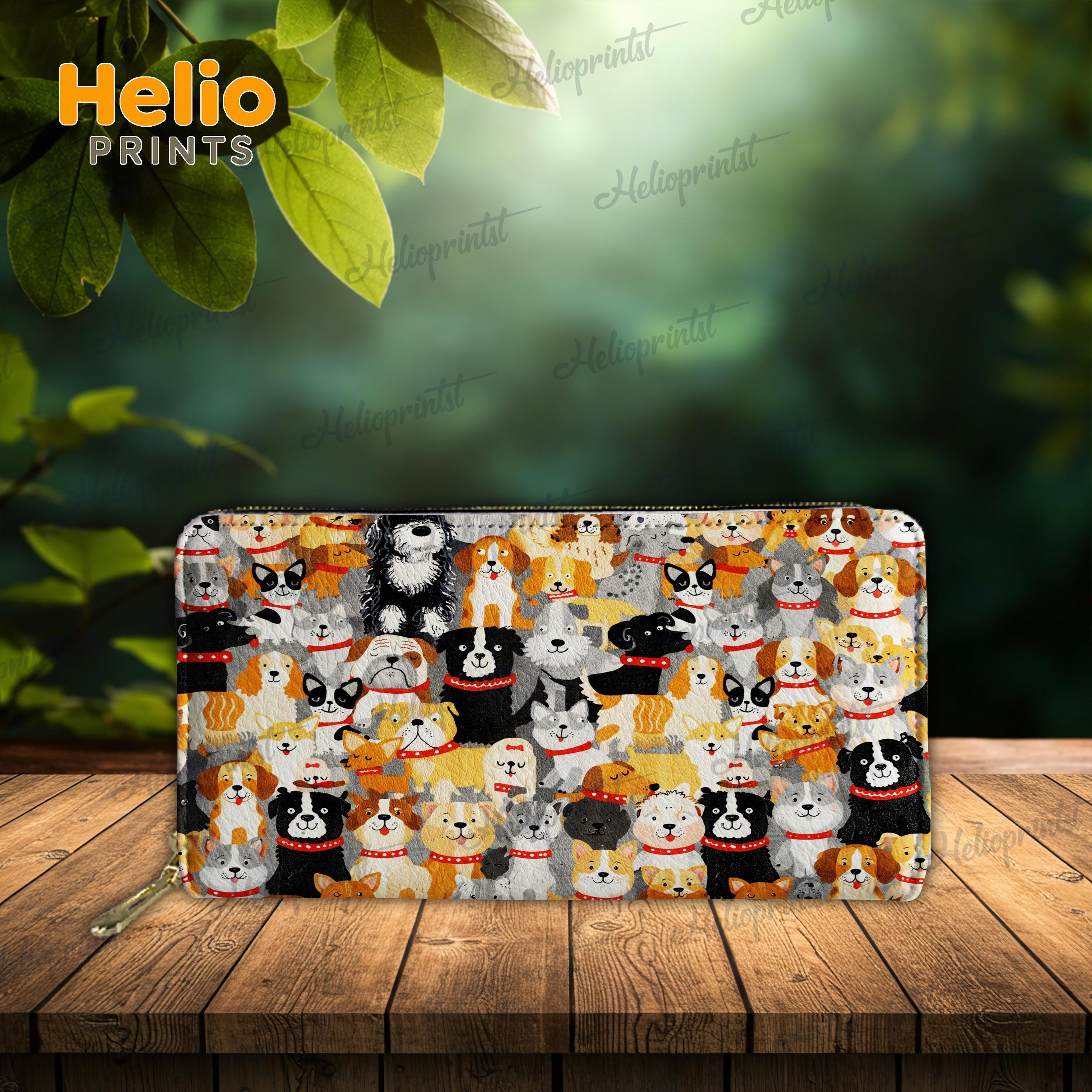 Cute Dog Pattern Handbag, Dog Lover Purse, Funny Dog Print Tote Bag ...