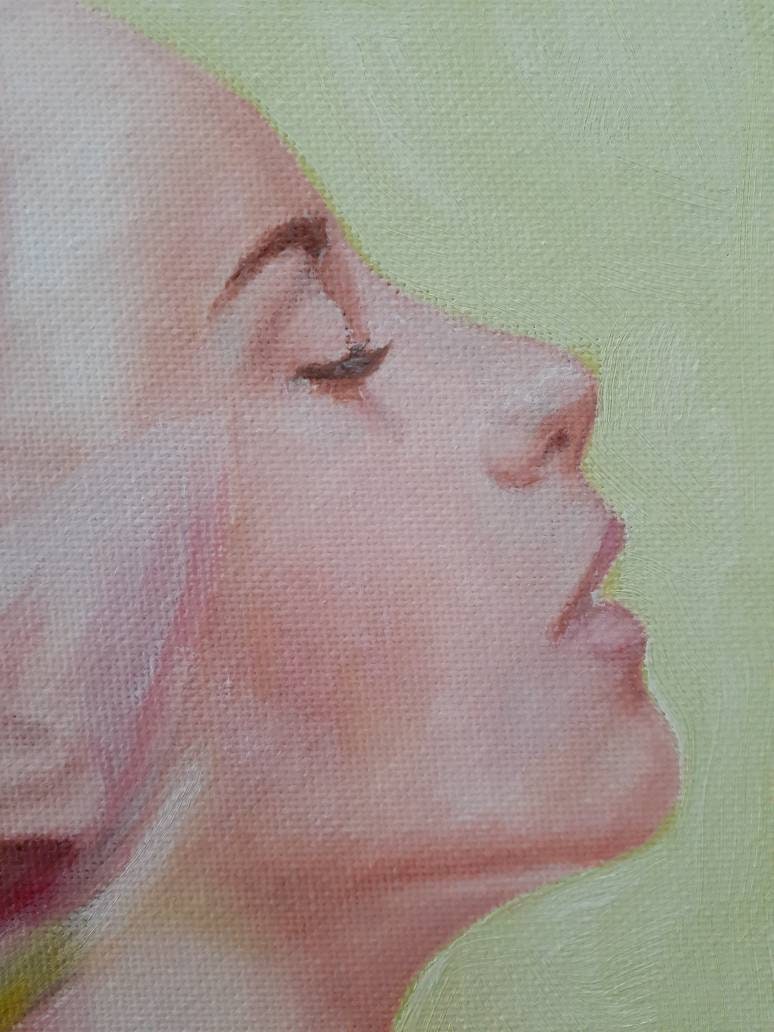 Magnolia Female Portrait Oil Painting - Etsy