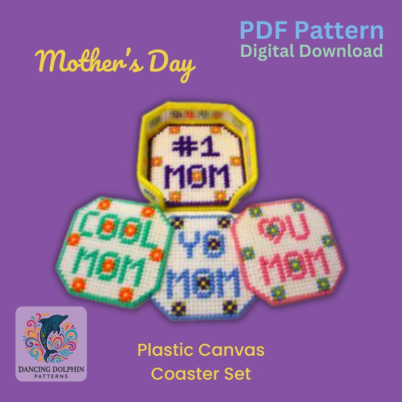 Mothers Day Coasters Printable - Etsy