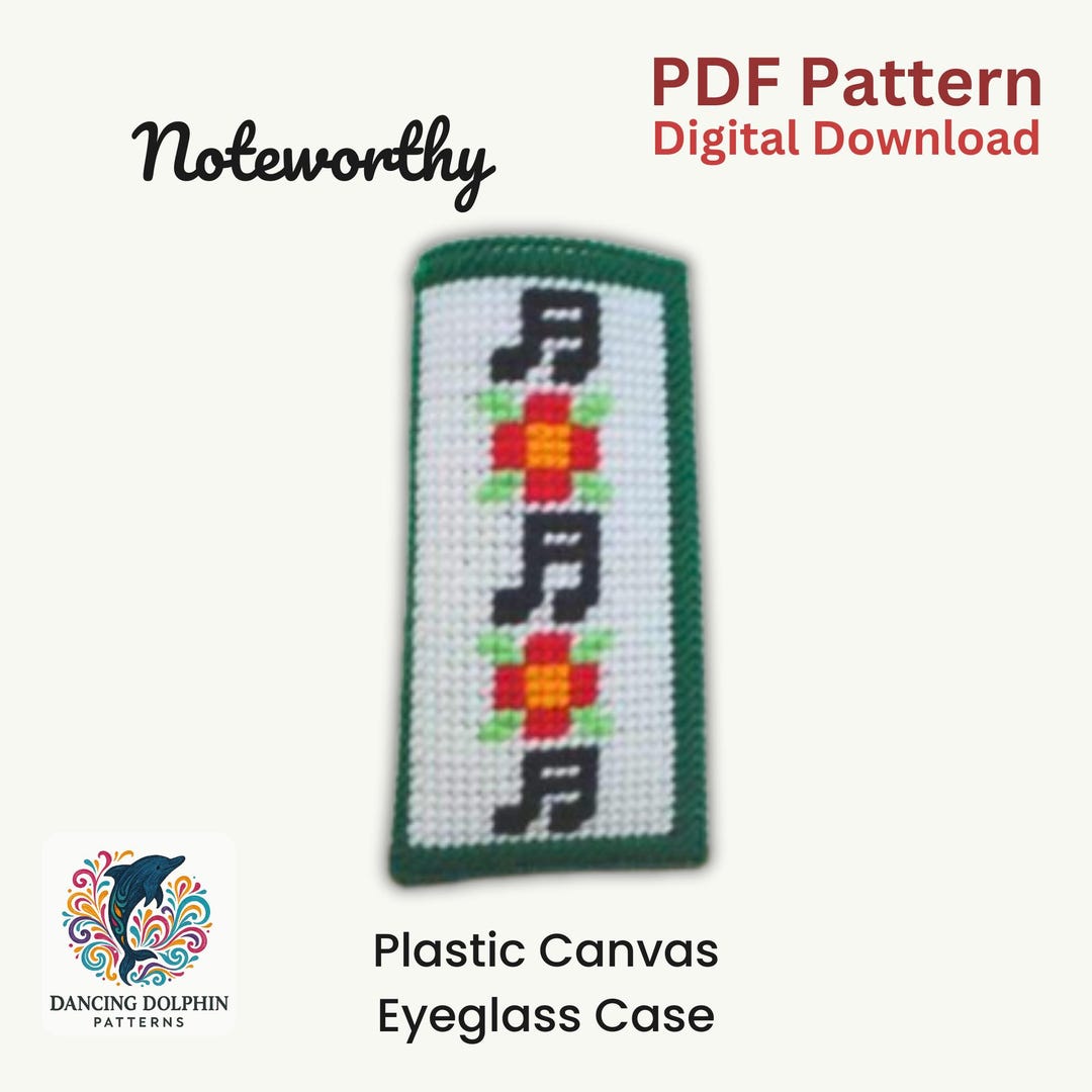 Plastic Canvas Musical Eyeglass Case Pattern PDF – Noteworthy Music ...