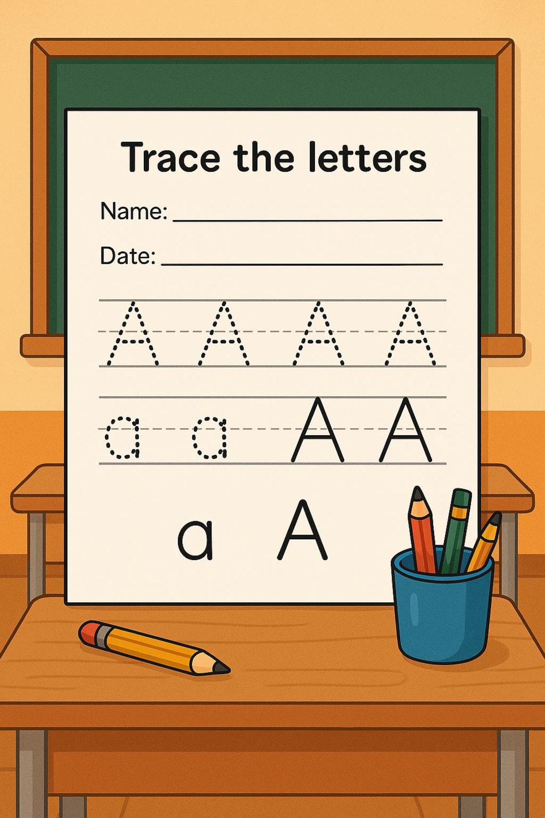 Preschool Alphabet Tracing Worksheet: ABC Handwriting Practice (PDF ...