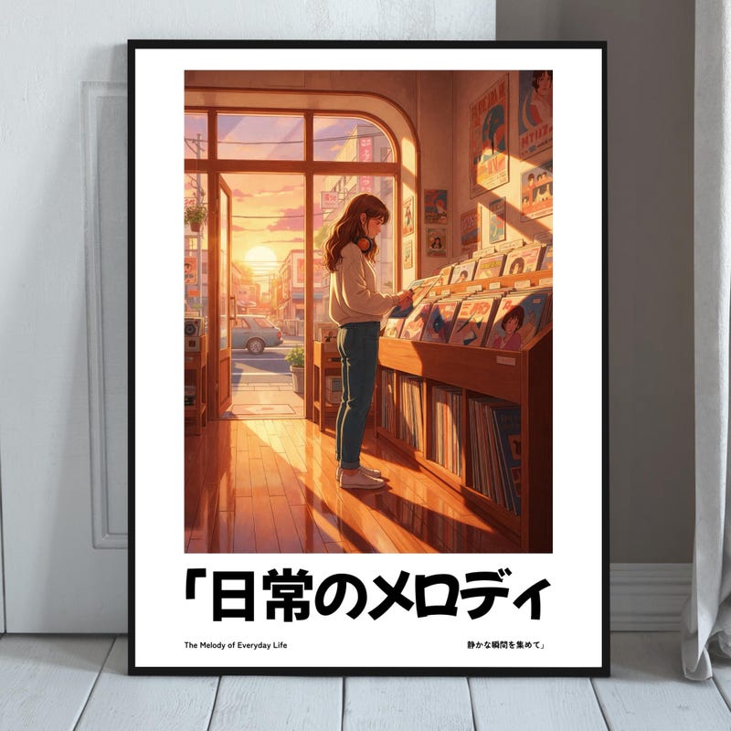 Cozy Anime Print Sunset - Etsy UK