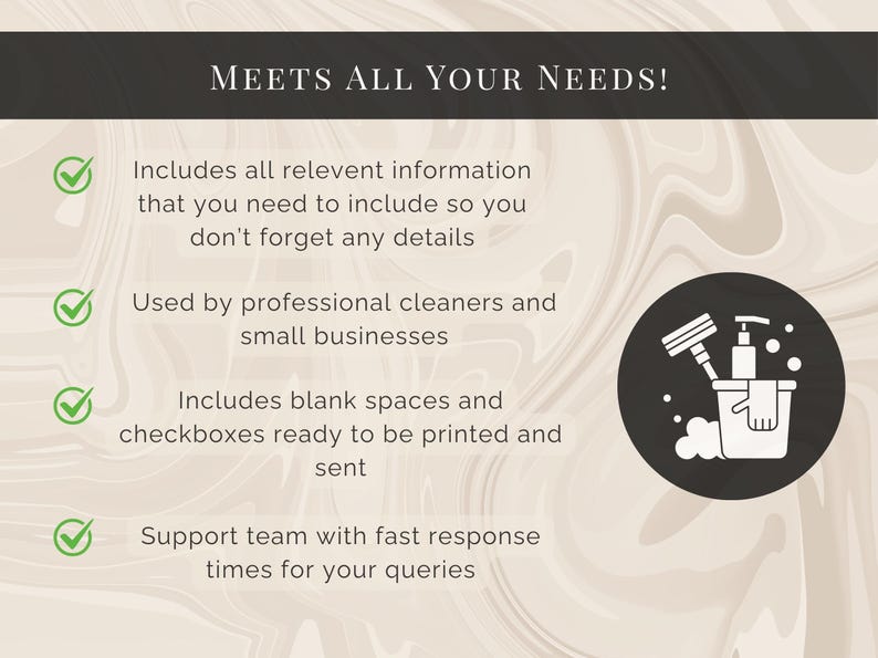 Cleaning Business Forms Bundle - Editable Cleaning Contract Cleaning ...