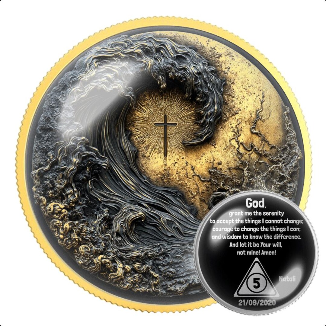 Best Seller Sobriety Coins – Personalized AA/NA/GA Recovery Medallions ...