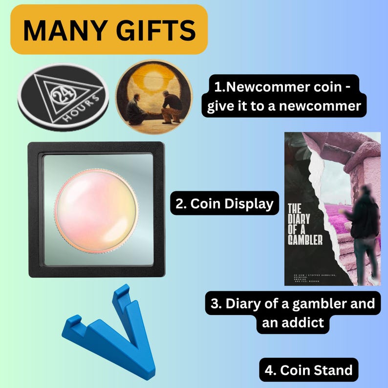 Sober Bear Sobriety Coin for AA NA Recovery | Clean Time Milestone ...