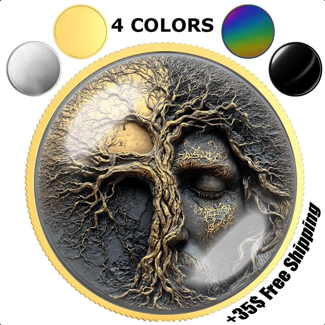 Jesus Sobriety Coin With Serenity Prayer | AA NA Recovery Medallion ...