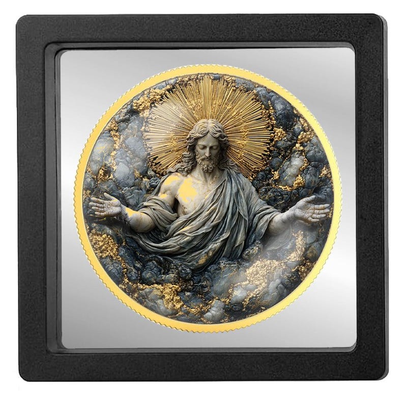 Sobriety Coin With Jesus Christ | AA Coin | Sober Gift | Alcoholics ...
