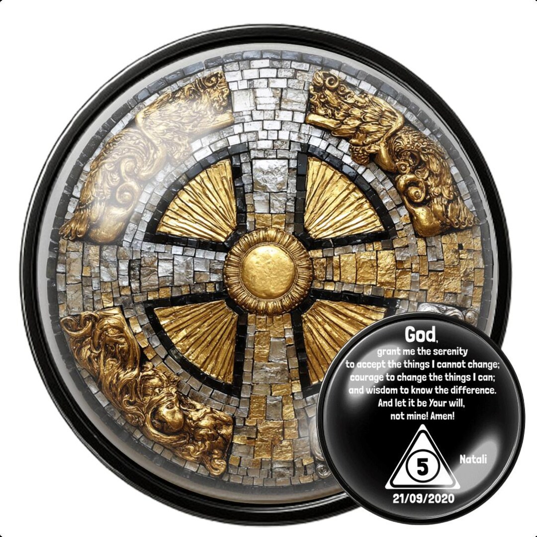Sobriety Coin, AA Coin, Alcoholics Anonymous, Sobriety Chip, Recovery ...