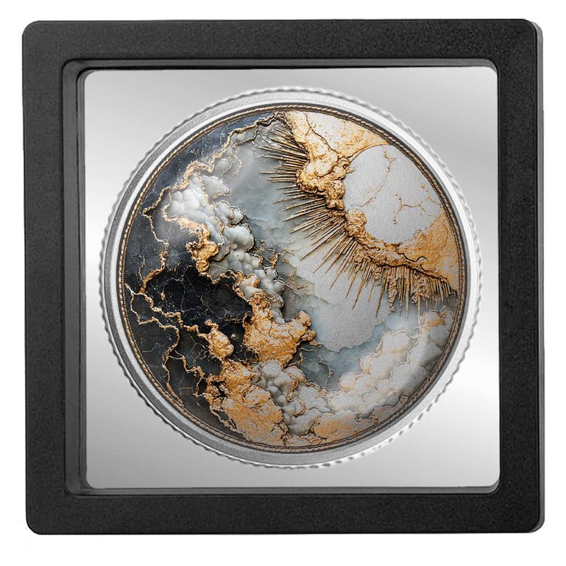 Golden Clouds and Sunrise Sobriety Coin Gift – Hopeful Recovery Token ...