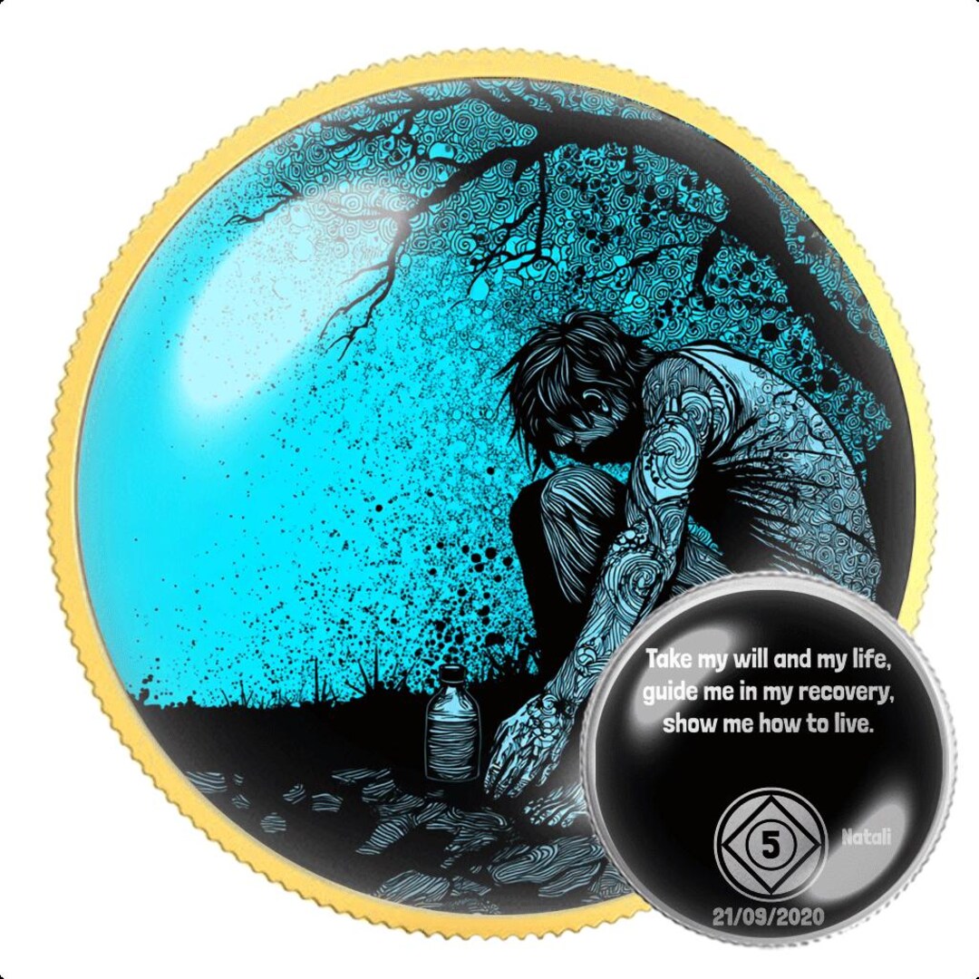 NA Sobriety Coin – Narcotics Anonymous Recovery Medallion Serenity ...