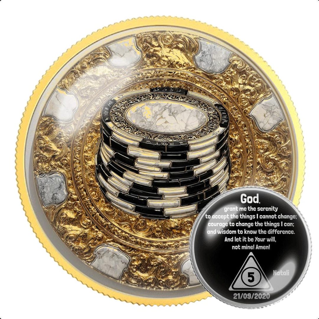 GA Sobriety Coin – Gamblers Anonymous Recovery Medallion Serenity ...