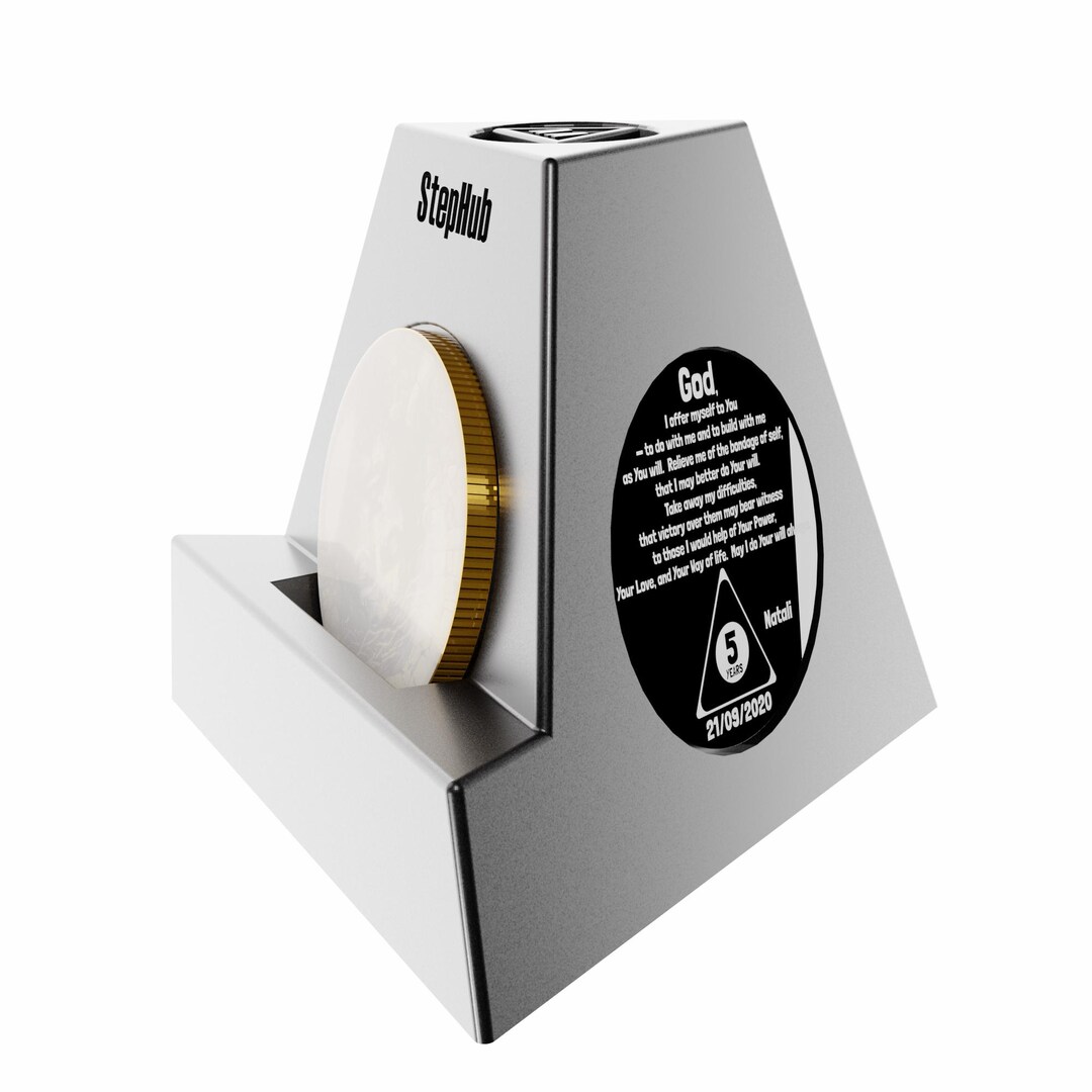 AA NA GA Token Display, Personalized Sobriety Coin Holder - Etsy