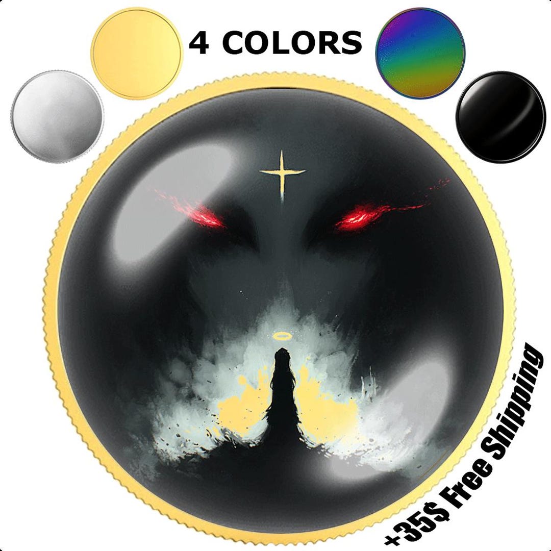 Demon Skull Sobriety Coin for AA NA Recovery | Clean Time Milestone ...