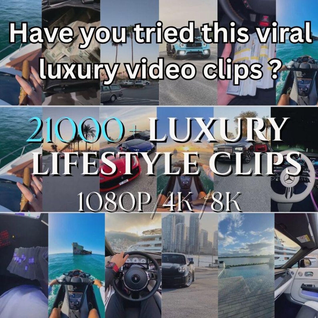 Luxury Lifestyle Reels: Social Media Video Clips (MRR PLR) (digital ...