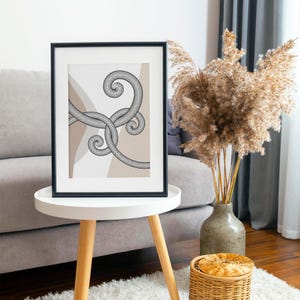 Intertwined Fibonacci Wall Art - Minimalist Math Art for Intellectuals ...