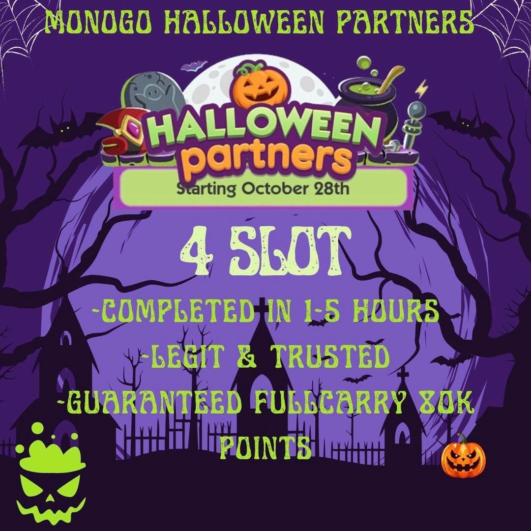 Halloween Partners (4x Slot) Monogo Partners Event | Event Start ...