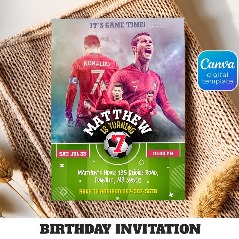 Sports/ball Invitation - Etsy