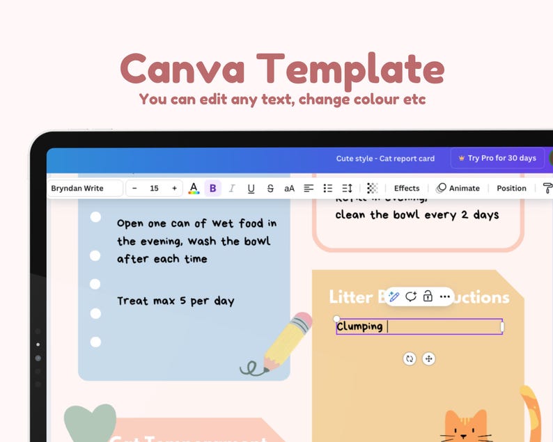 Cat Sitter Report Card Template: Pet Care Feedback (PDF & Canva) - Etsy
