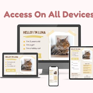 Editable Cat Care Profile Template: Pet Sitter Instructions (PDF ...