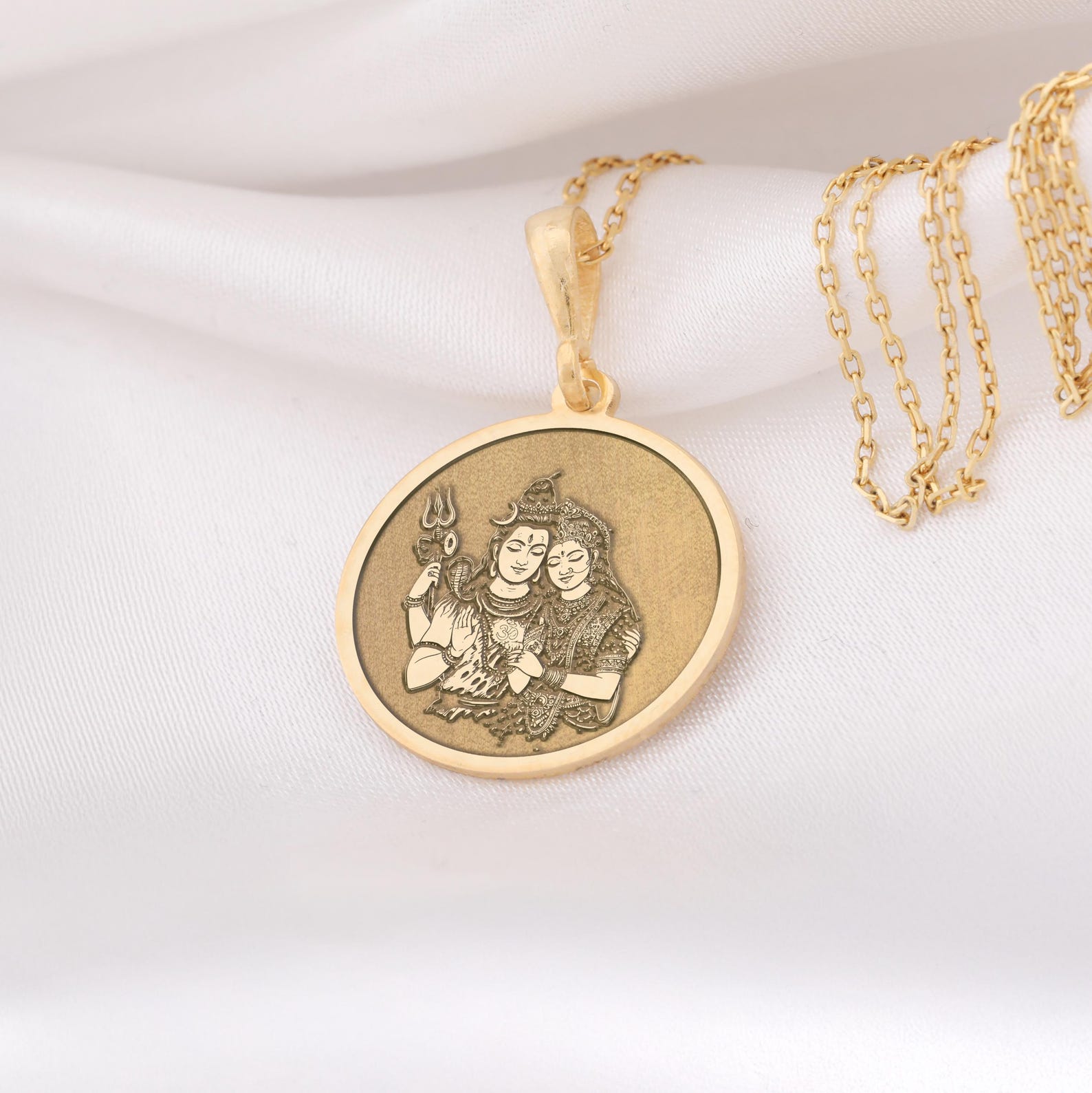 14K Gold Lord Shiva 925 Silver Hindu God Shiva Hindu Pendant Hindu ...