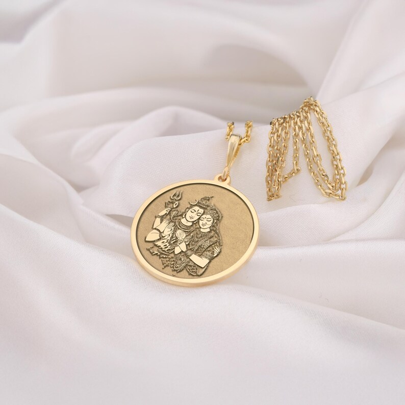 14K Gold Lord Shiva 925 Silver Hindu God Shiva Hindu Pendant Hindu ...