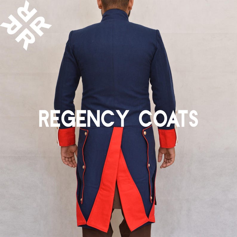 Napoleonic Uniform Jacket, Officer Tailcoat, Steampunk Military Jacket ...