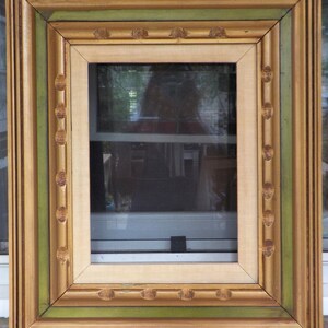 Midcentury MEXICAN Hand-carved , Dark GOLD & GREEN , Chunky Wide ...