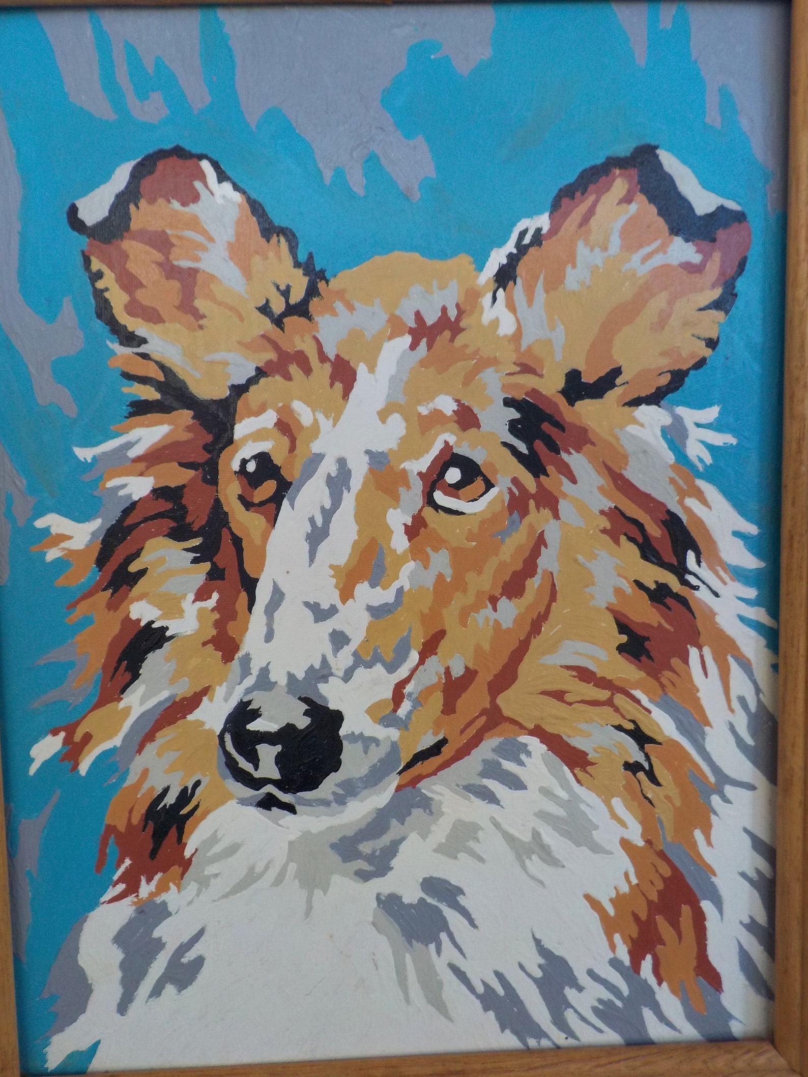 Vintage Midcentury COLLIE Lassie DOGS Portraits PBN Paint by | Etsy