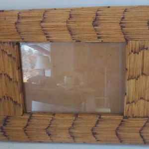 Vintage American FOLK MATCHSTICK Prison Art Wood Picture - Etsy